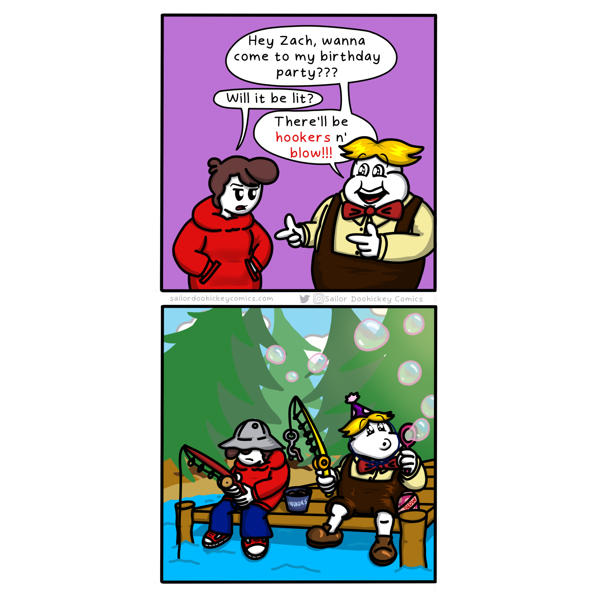 Birthday Party | Sailor Doohickey Comics